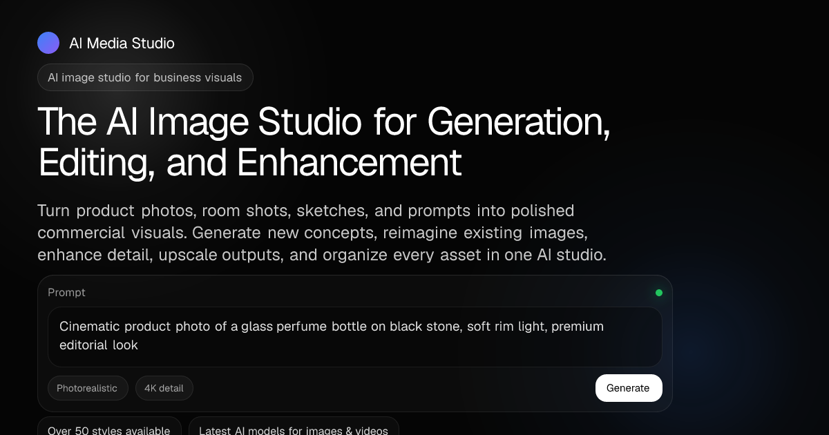 AI Media Studio - AI Image & Video Generator for Creators and Teams